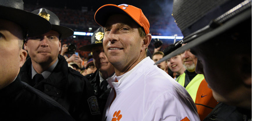 FCA Congratulates Clemson and Longtime FCA Friend Dabo Swinney FCA Congratulates Clemson and Longtime FCA Friend Dabo Swinney